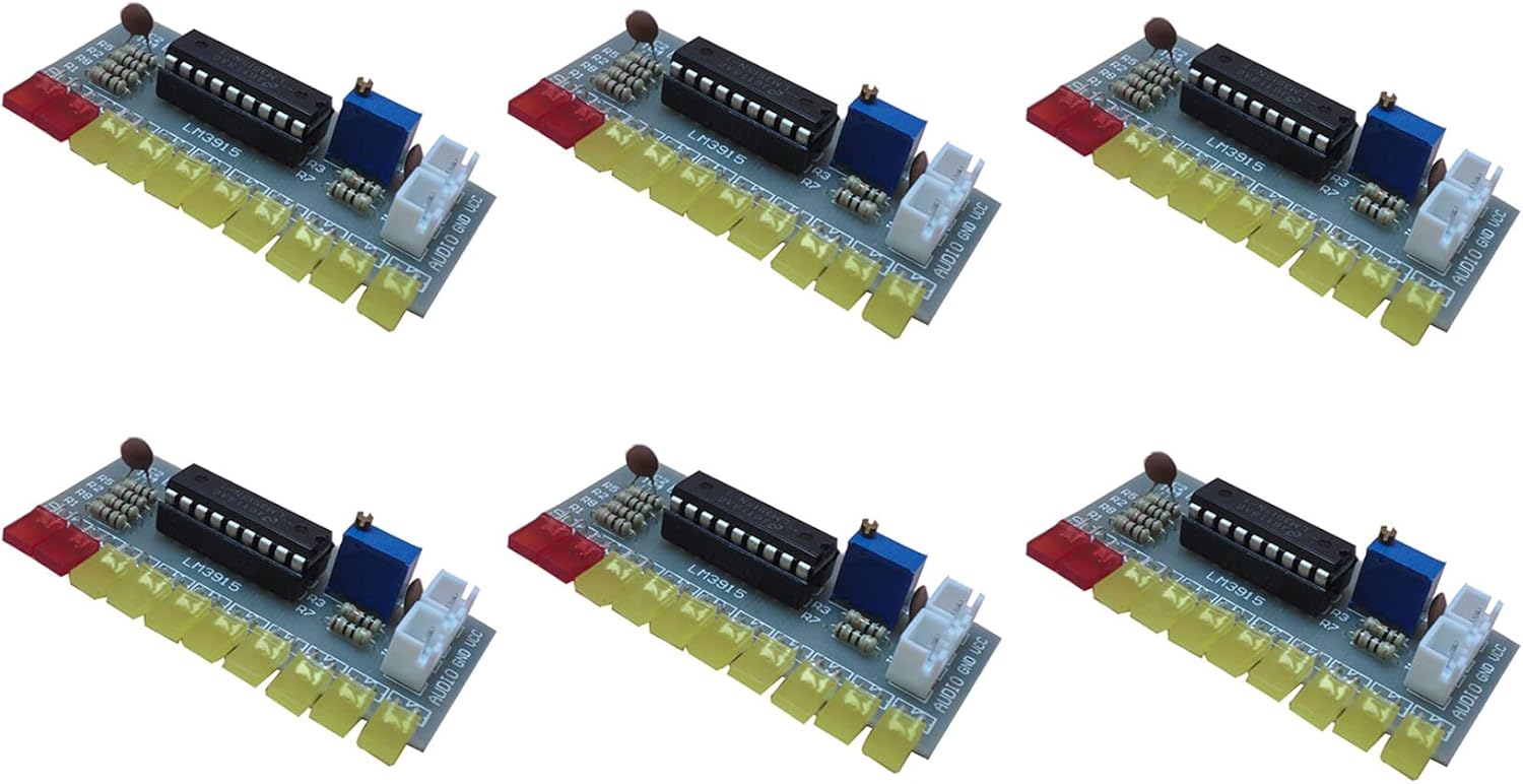 CIWEI 6X LM3915 Indicatore di Livello Audio Kit Fai-da-Te Kit di ...