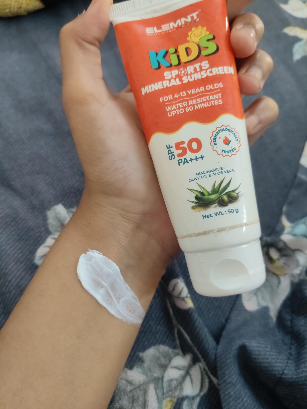 Elemnt Kids Sunscreen For Sports|Spf 50, Pa+++ Dermatologically Tested ...