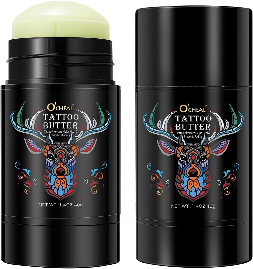Amazon.com: Tattoo Aftercare Butter Balm,Natural Organic Tattoo Cream ...