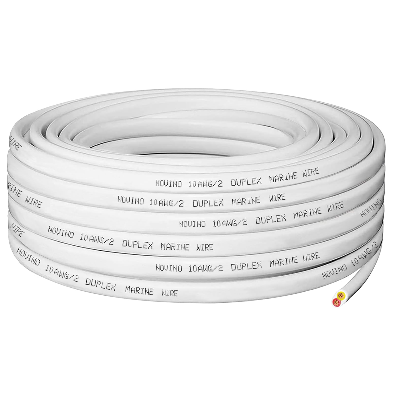 Snapklik.com : 10 Gauge Marine Wire,20ft 10/2 AWG Duplex Marine Grade ...