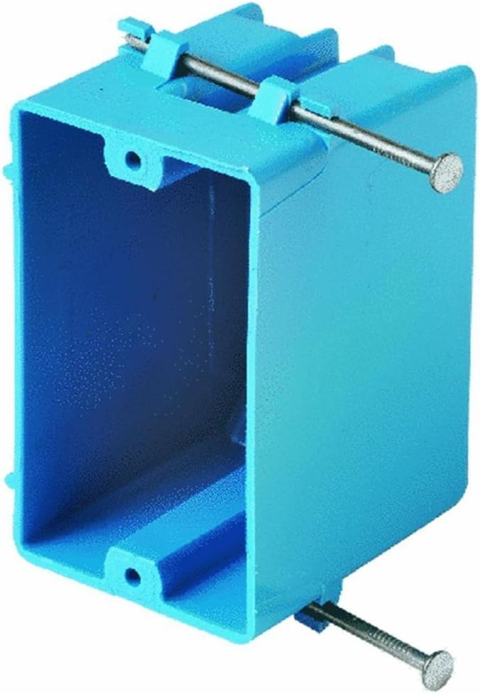 Lamson B118AR-UPC Carlon Single Gang Box With Nail - Electrical Boxes ...