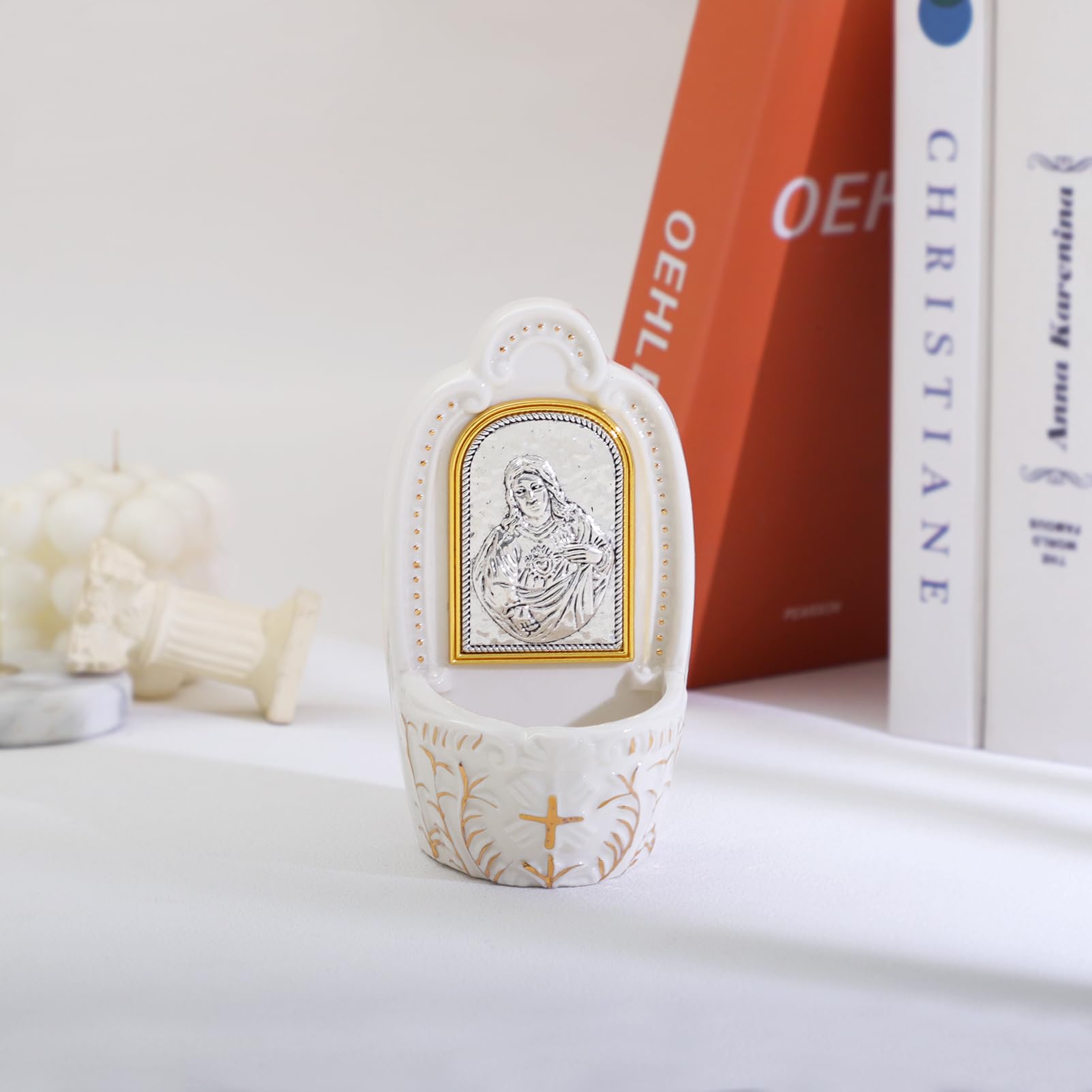 Snapklik.com : Sacred Heart Of Jesus Holy Water Font Catholic Decor ...