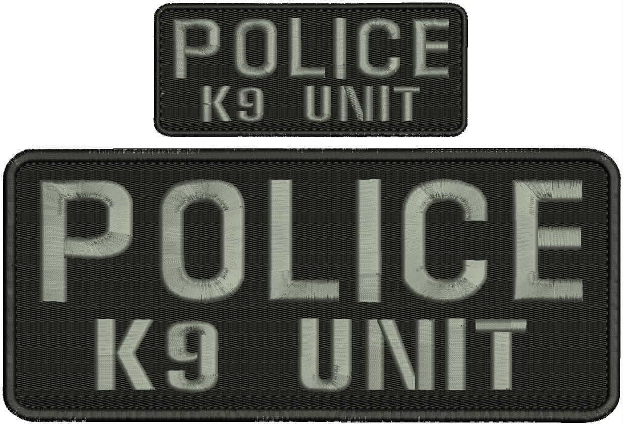 Amazon.com: Police k9 Unit - US Made - Embroidered Patches 4x8 and 2x5 ...