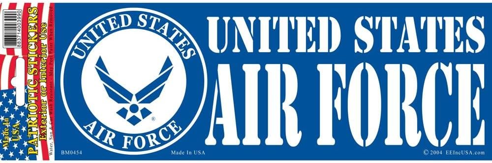 Amazon.com - Air Force Bumper Sticker 3-1/4"X9"