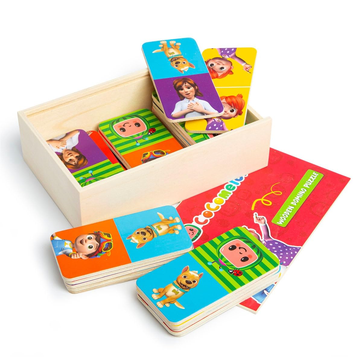 CoComelon Wooden Memory Dominoes Game : Amazon.co.uk: Toys & Games