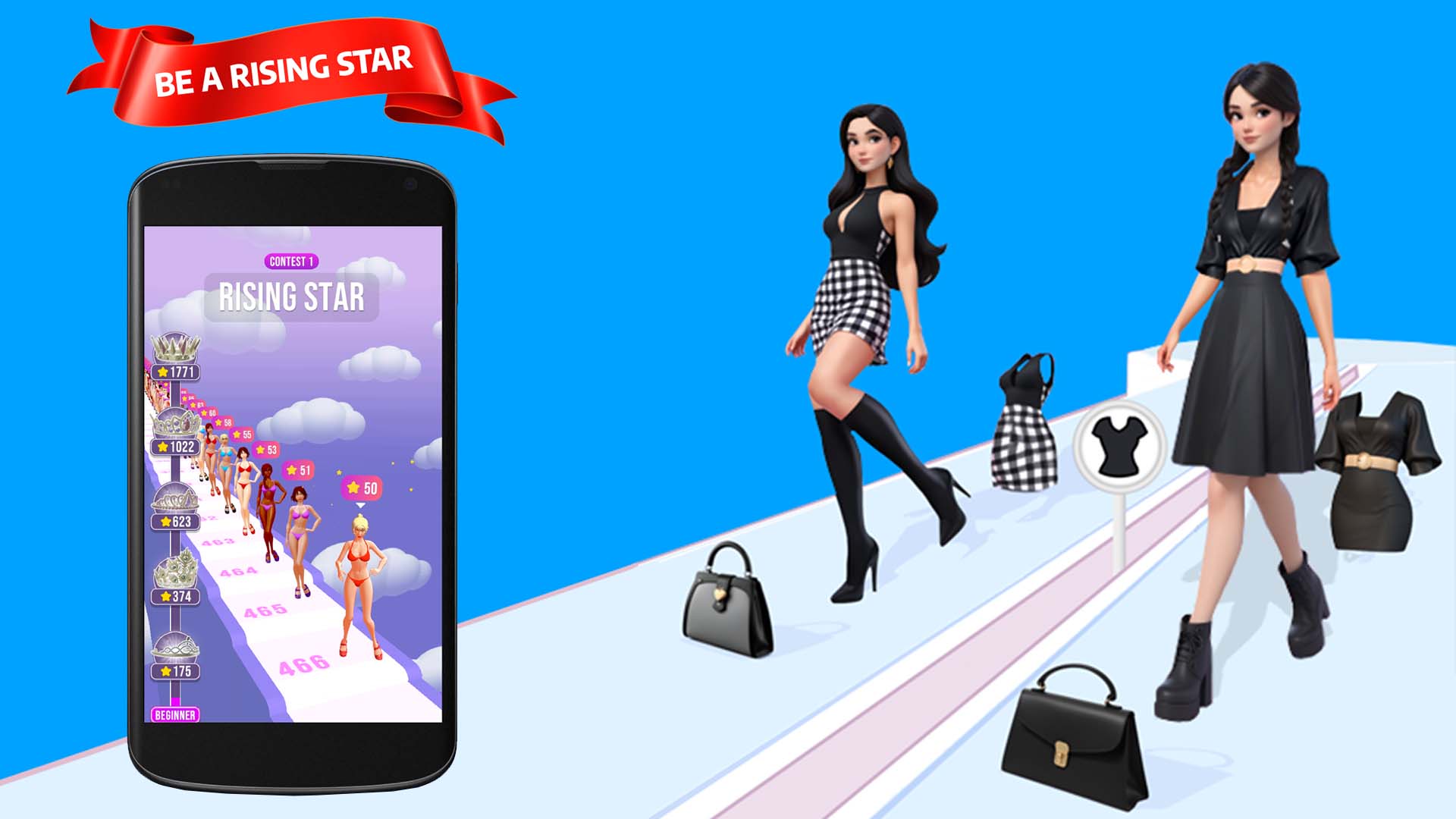 Catwalk Fashion Queen Dress Up Challenge: Dancer Queen Running Fashion ...