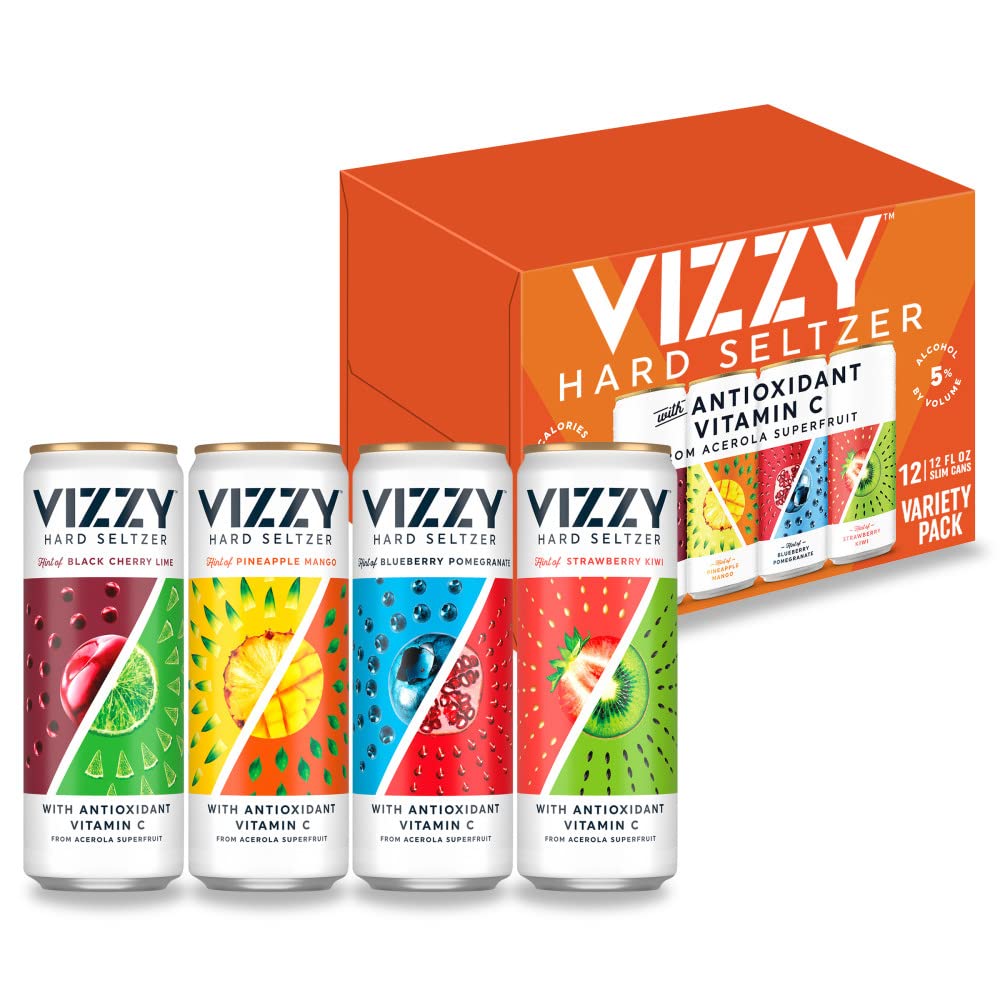 Amazon.com: Vizzy Variety Pack Hard Seltzer, Gluten Free, Seltzer 12 ...