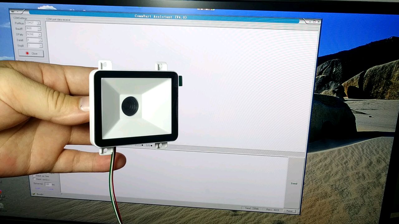 Watch QR code scanner using serial and USB port scanning example on ...