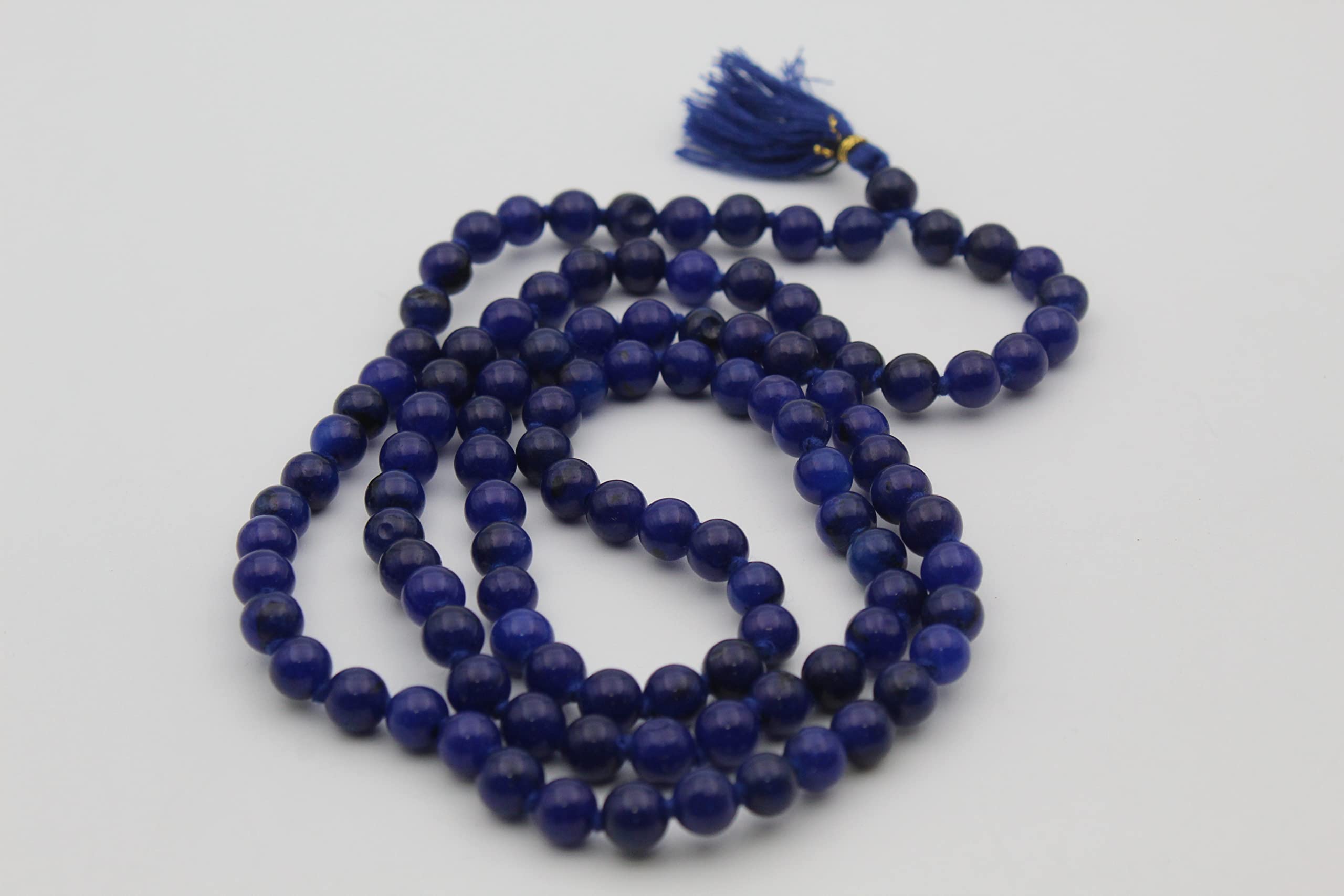 Dharmsaar Blue Sulemani Hakeek Stone Original, Hakik Mala Japa Mala ...