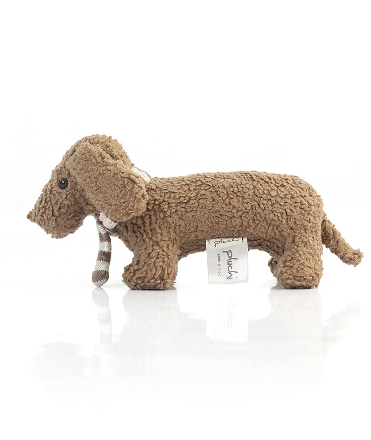 Buy Pluchi Bruno Dog Cotton Knitted Stuffed Soft Toy (Warm Grey) Online ...