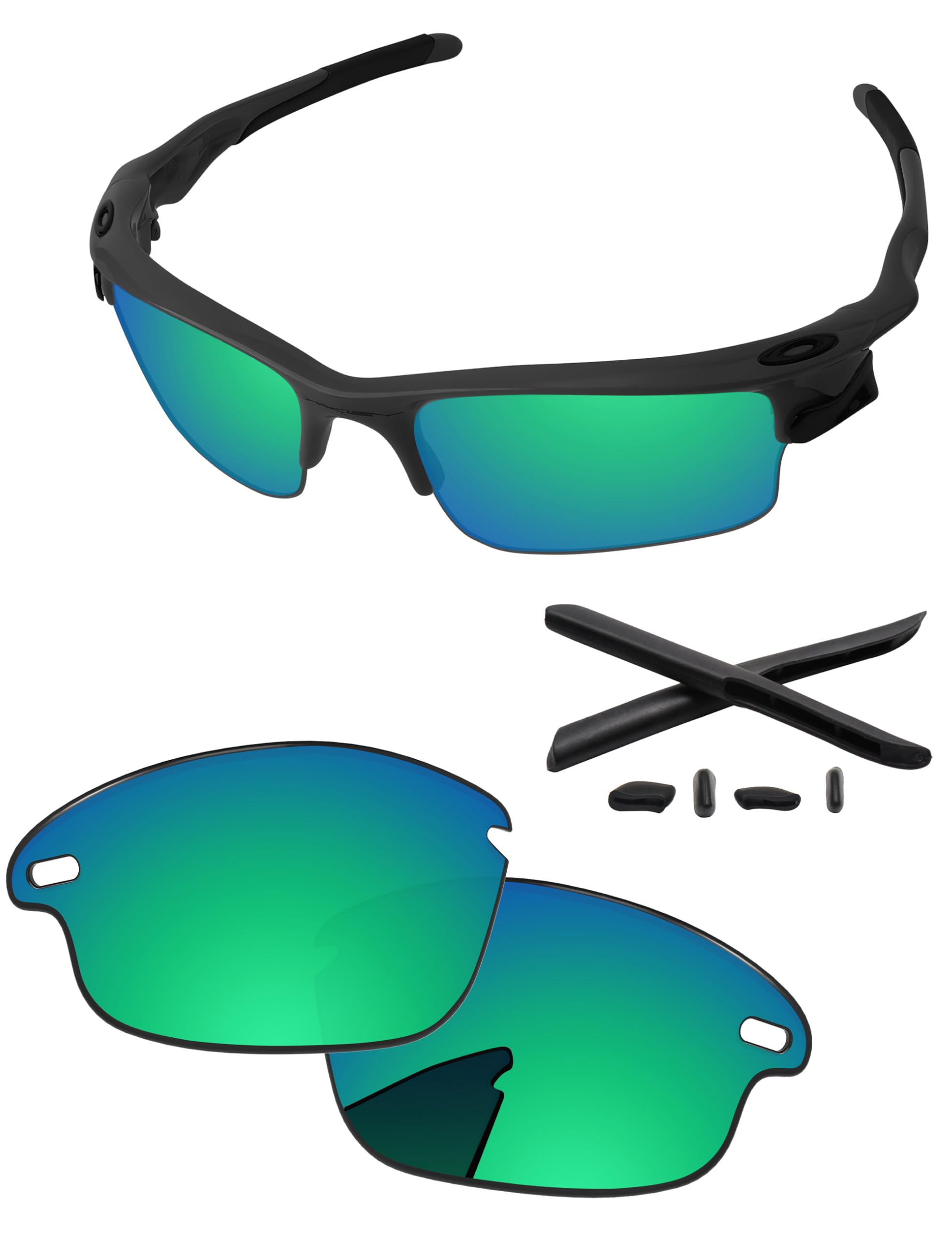 Snapklik.com : Replacement Lenses & Rubber Kits For Oakley Fast Jacket ...