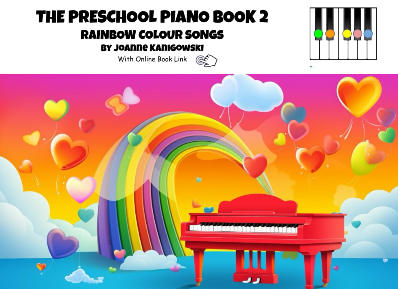 Amazon.com: The Preschool Piano Book 2 Rainbow Colour Songs: An easy ...