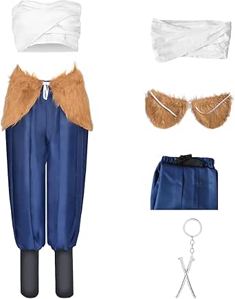 Amazon.com: Alyfyto Inosuke Cosplay, Inosuke Sexy Female Cosplay, White ...