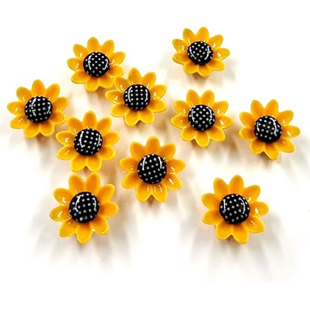 Amazon.com: 12 Pieces Sunflower Magnets Sunflower Car Magnet Fridge ...