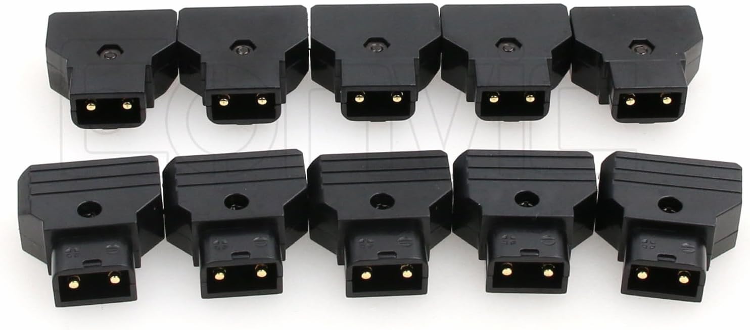 Amazon.com: Eonvic 10 PCS D-Tap Male Connector Dtap Plug Black DIY ...