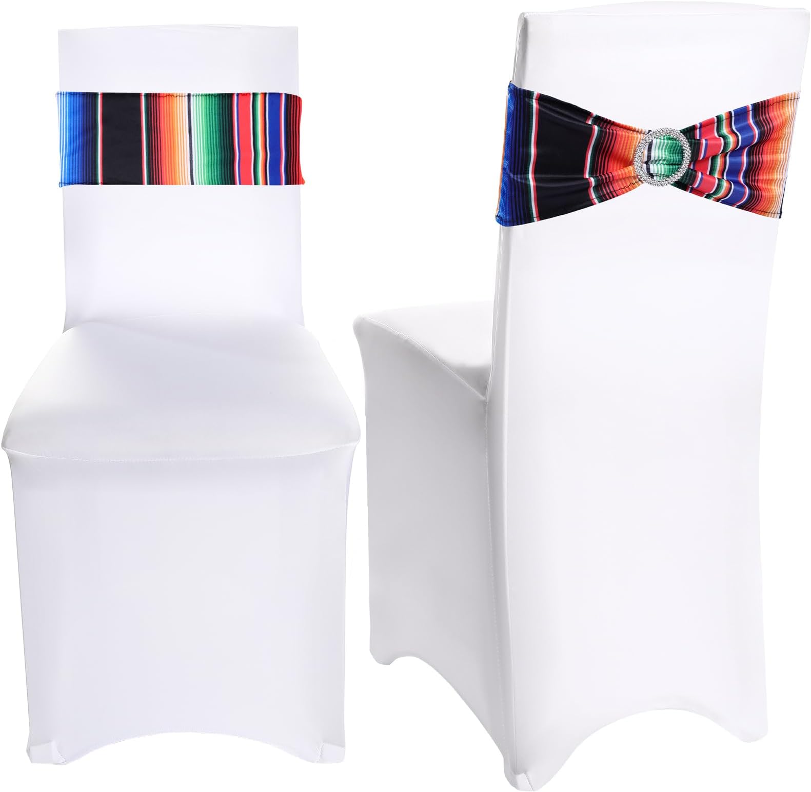 Amazon.com: Newwiee Mexican Theme Stretch Chair Sashes Dining Spandex ...