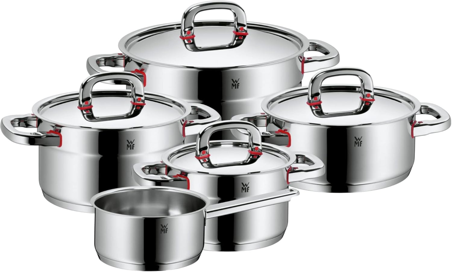 Amazon.com: WMF Premium One 5-Piece Induction Cooking Pot Set with ...