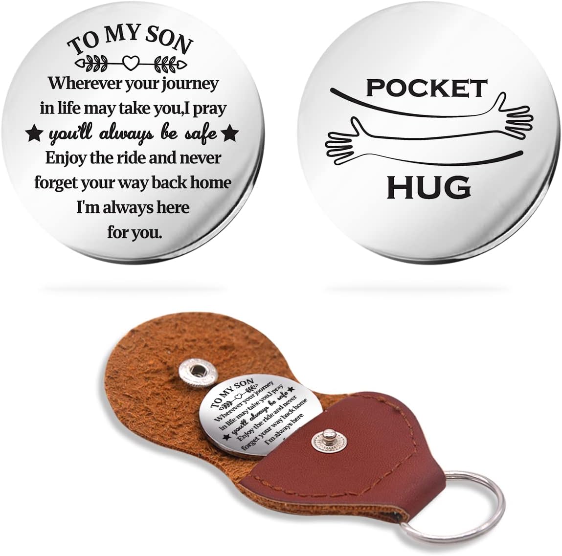 Amazon.com: Inspirational Pocket Hug Token Gift, Long Distance ...