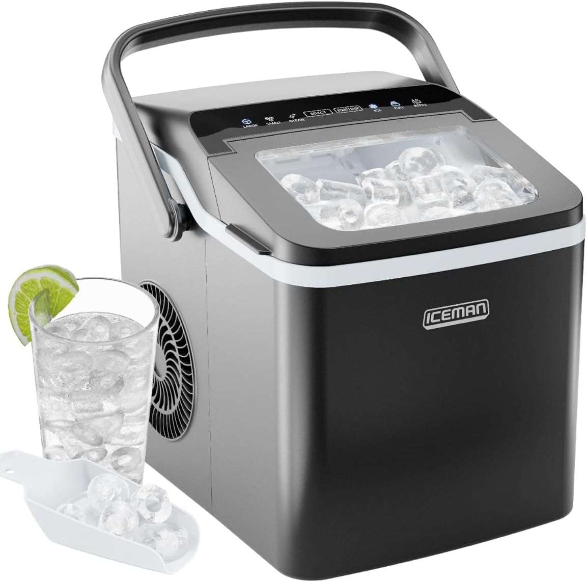 Amazon.com: Sweetcrispy Countertop Ice Maker Machine, Portable Self ...