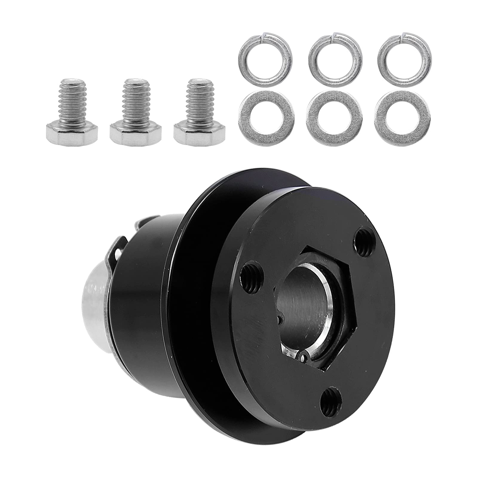 Snapklik.com : DUZFOREI 360 Steering Wheel Quick Release Disconnect Hub Kit