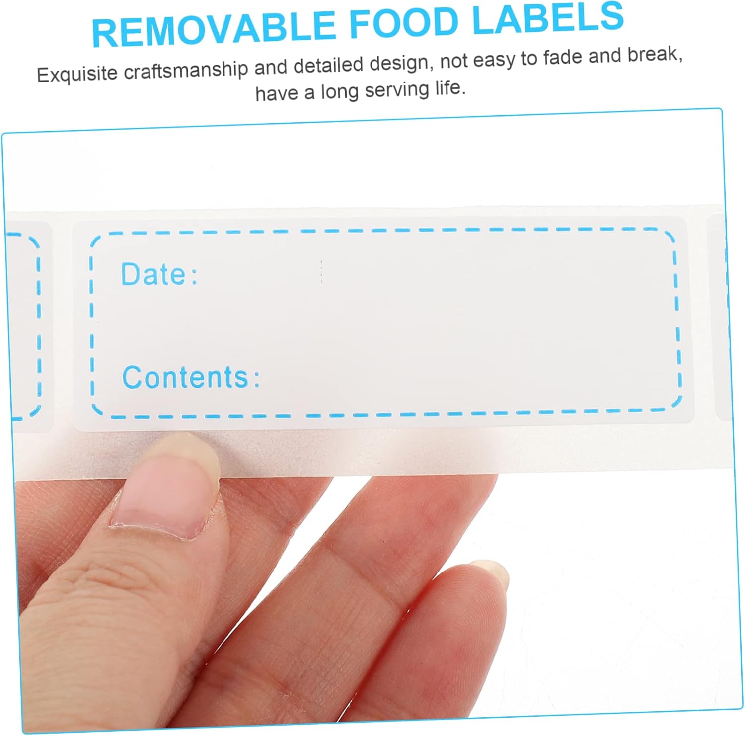 ABOOFAN 15 Rolls Self-Adhesive Label Kitchen Food Labels Food ...