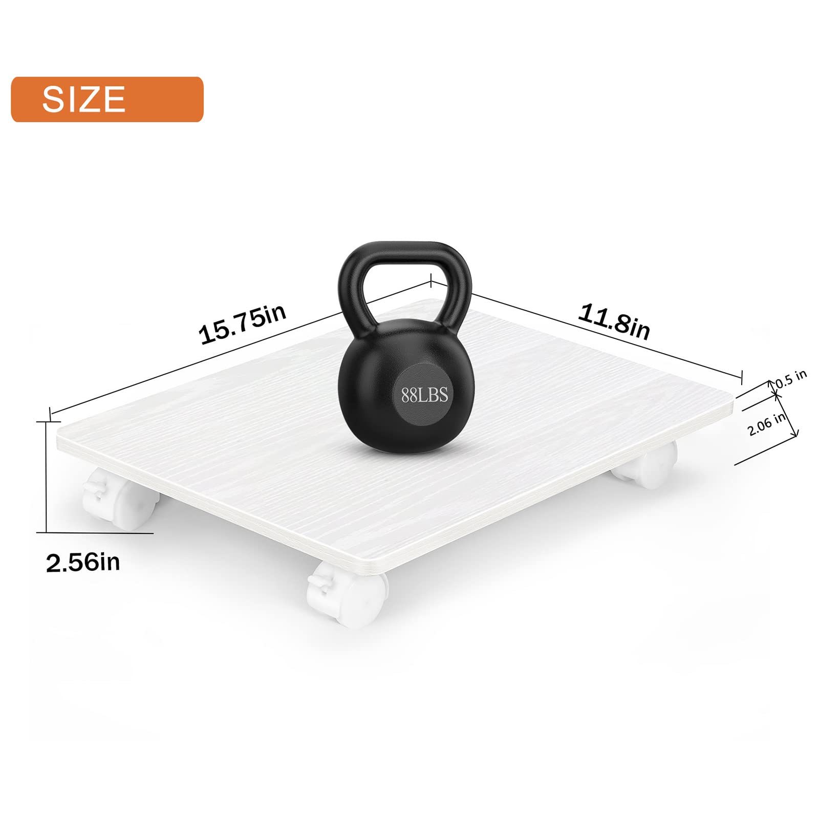 White Computer Tower Stand, Set of 2 Pc Tower Stand, Floor Pc Stand for ...