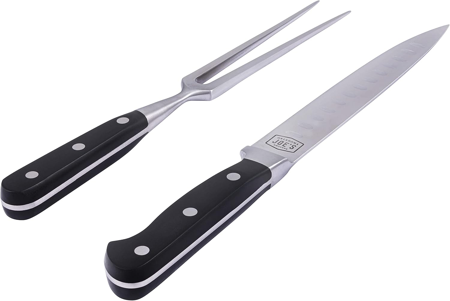 Amazon.com : Oklahoma Joe's Blacksmith 2-Piece Turkey Carving Set ...