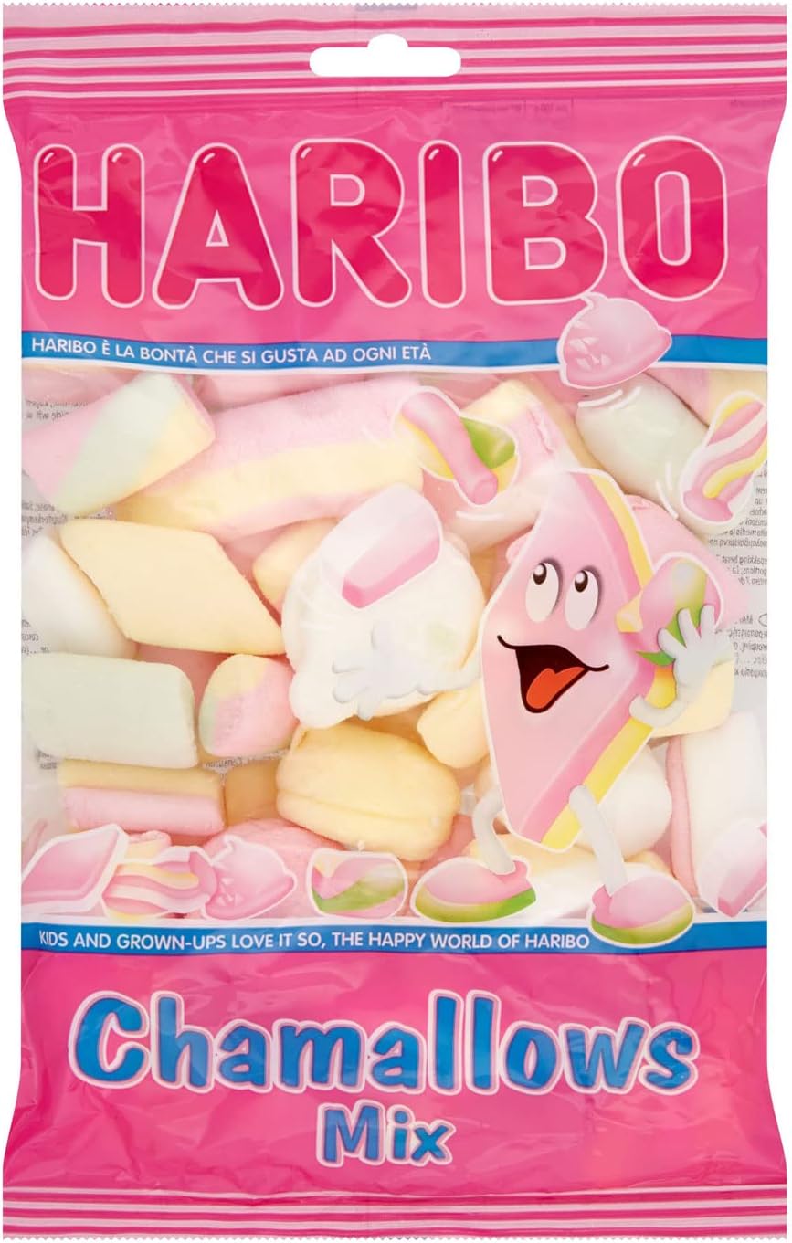 Haribo Caramelle Morbide Marshmallow Frutta, 175g : Amazon.it ...