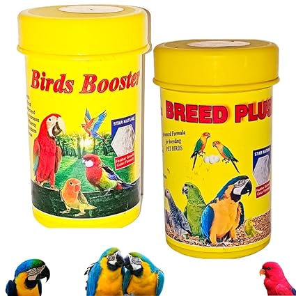Jeffrey Birds Care - Bird Booster & Breed Plus, 50G (Pack of 2) / Birds ...