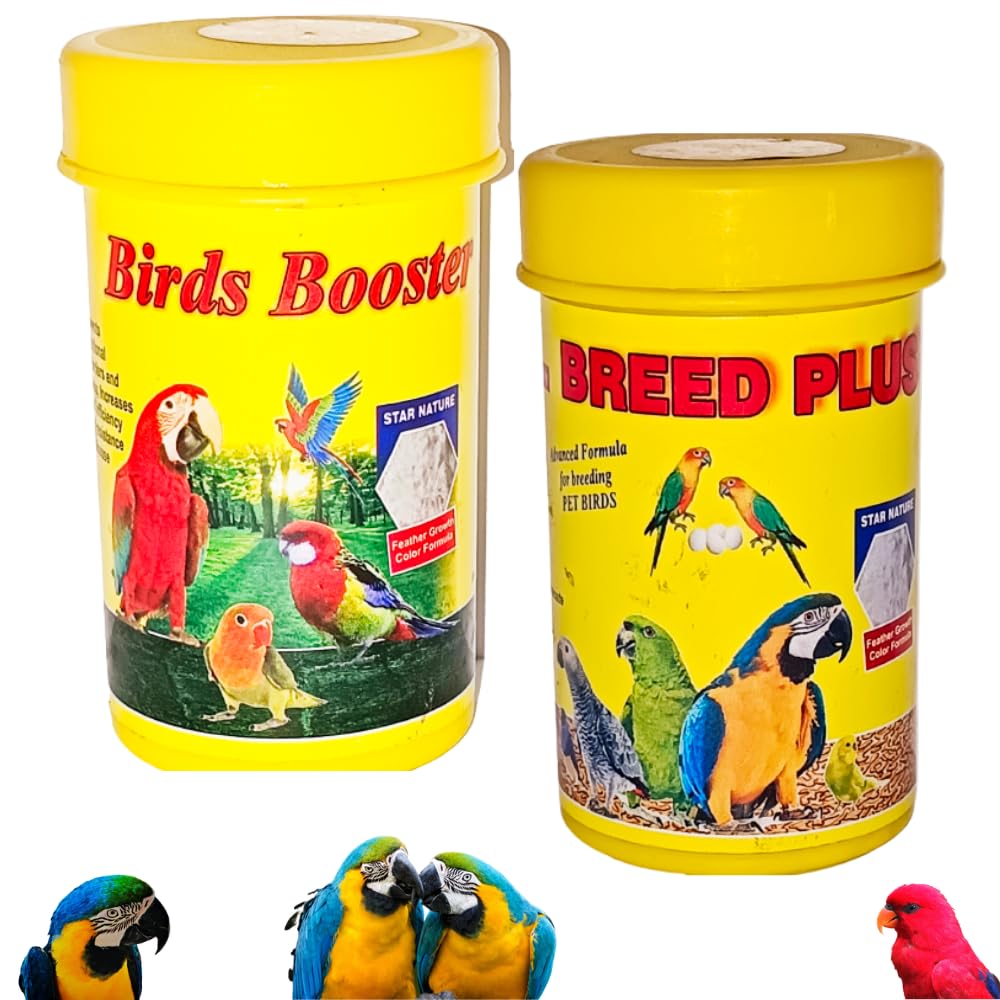 Jeffrey Birds Care - Bird Booster & Breed Plus, 50G (Pack of 2) / Birds ...