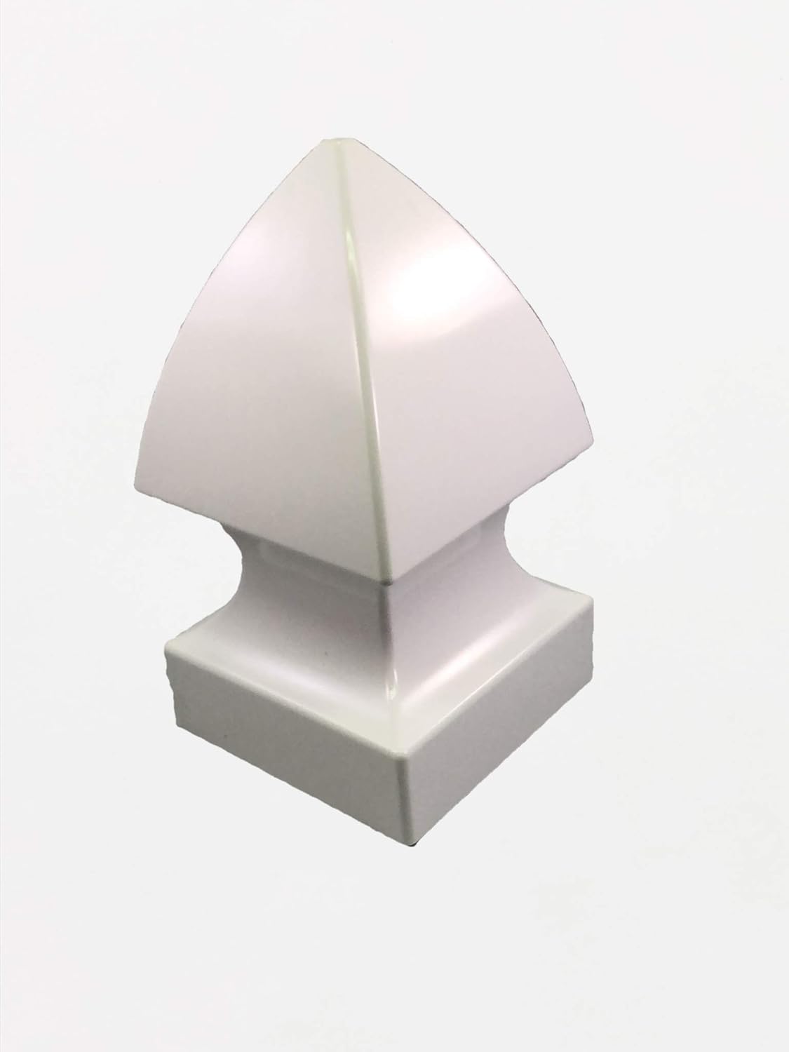 White Gothic Vinyl Post Cap for 4" Square Post to Enhance and ...