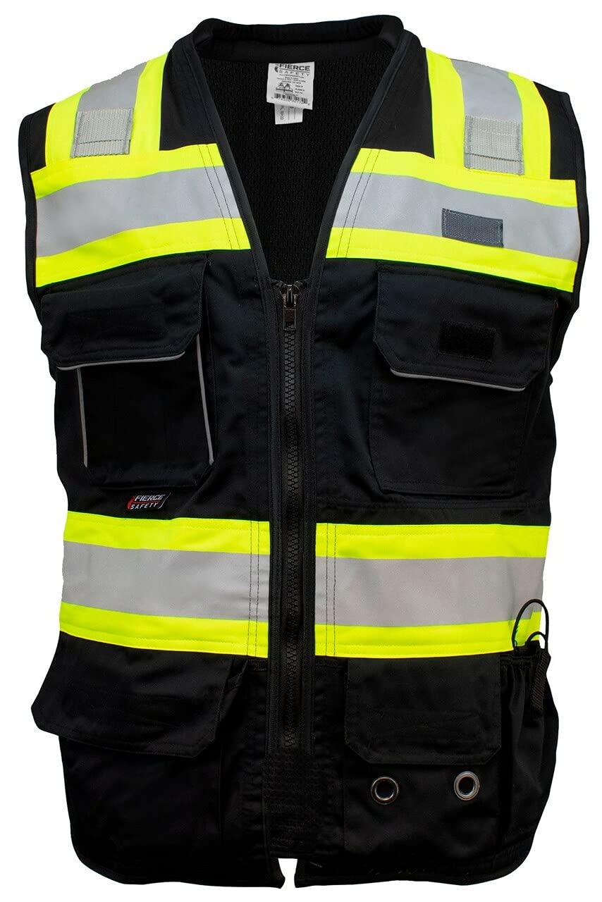 Buy Fierce Safety SU500 Premium Surveyors Class 2 Heavy Duty Vest ...