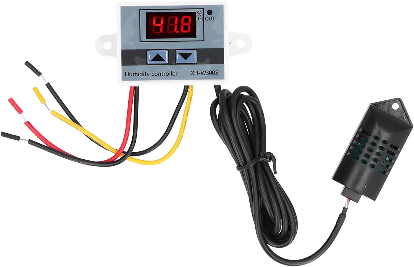 Digital Humidity Controller, 0-99% RH LED Hygrometer Sensor Control ...