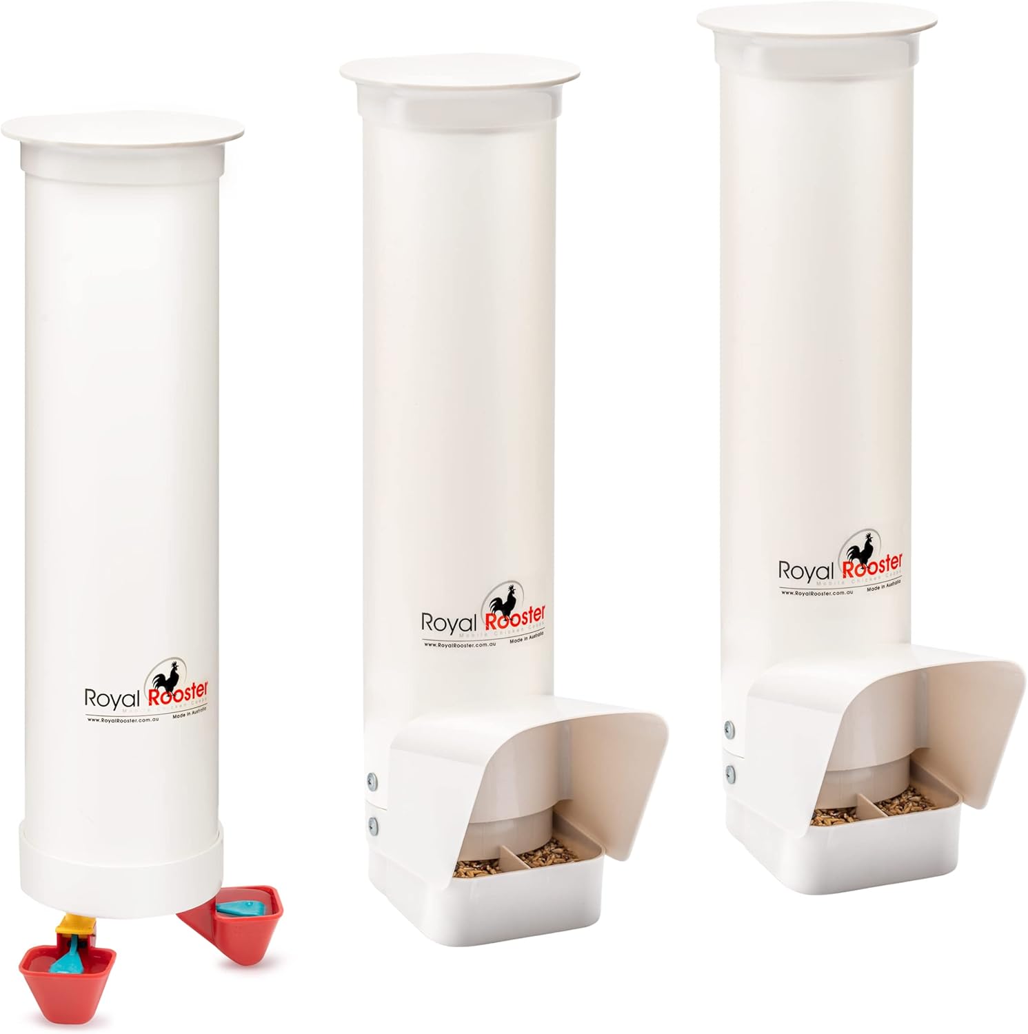 Amazon.com : Royal Rooster Two Duck Feeders and Twin Waterer Set ...