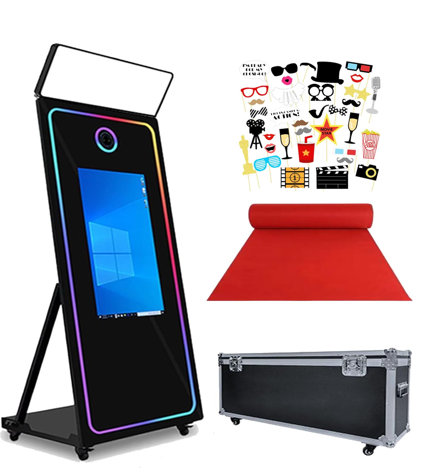 Amazon.com: 70" Mirror Photo Booth 32 inch Touch Screen Magic Mirror ...