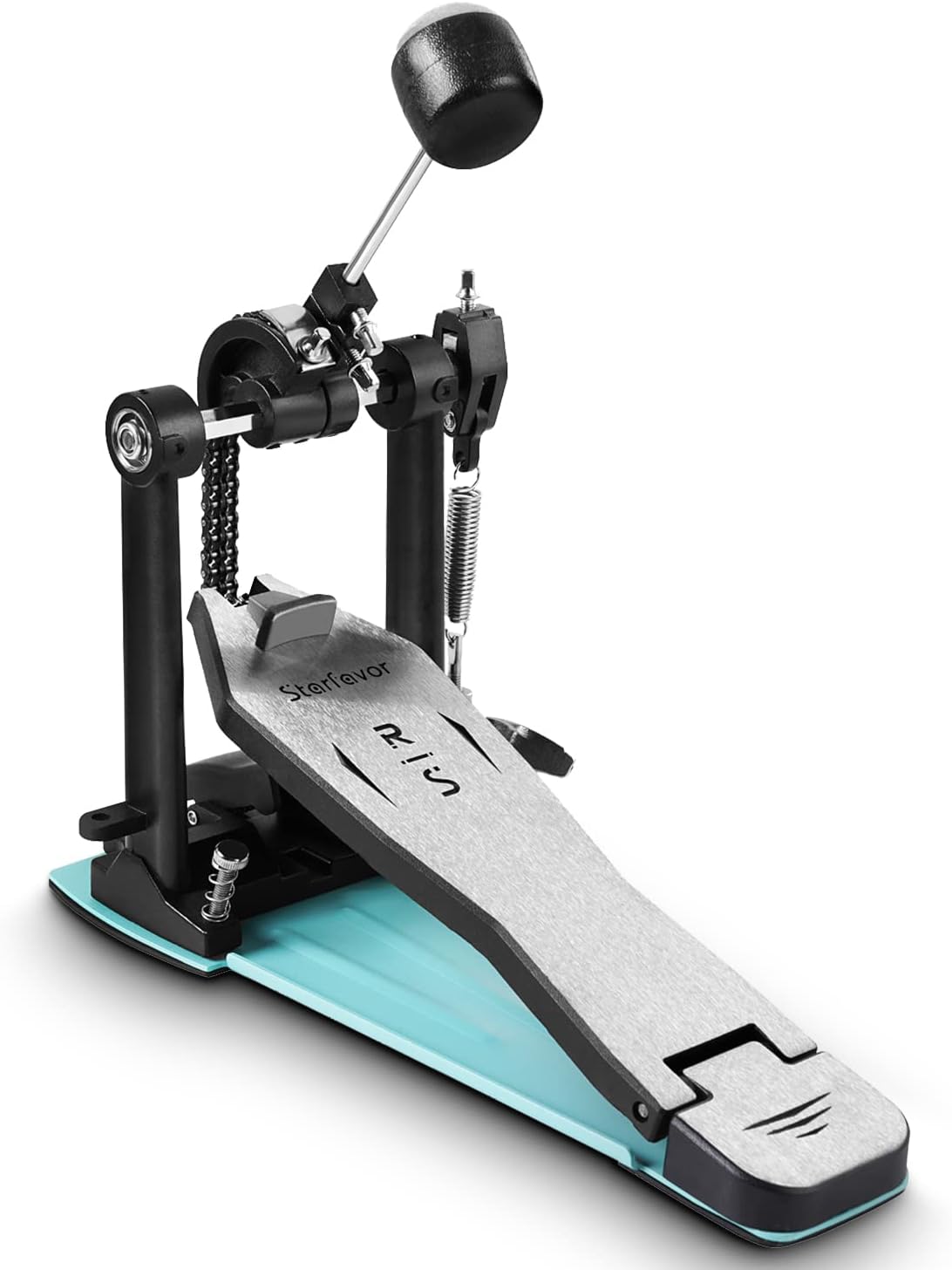 Amazon.com: Starfavor Bass Drum Pedal, Double-chain Drive Kick Pedal ...