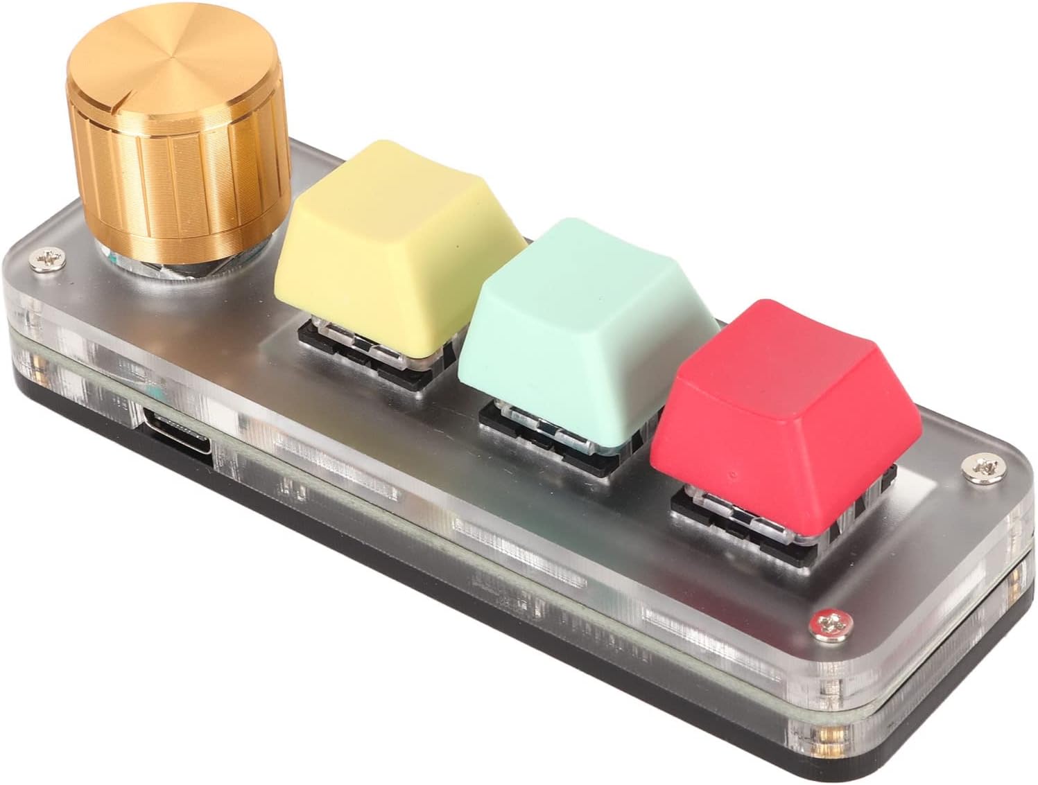 Amazon.com: Yoidesu USB Mini 3 Keys Keypad with Knob, One Handed ...