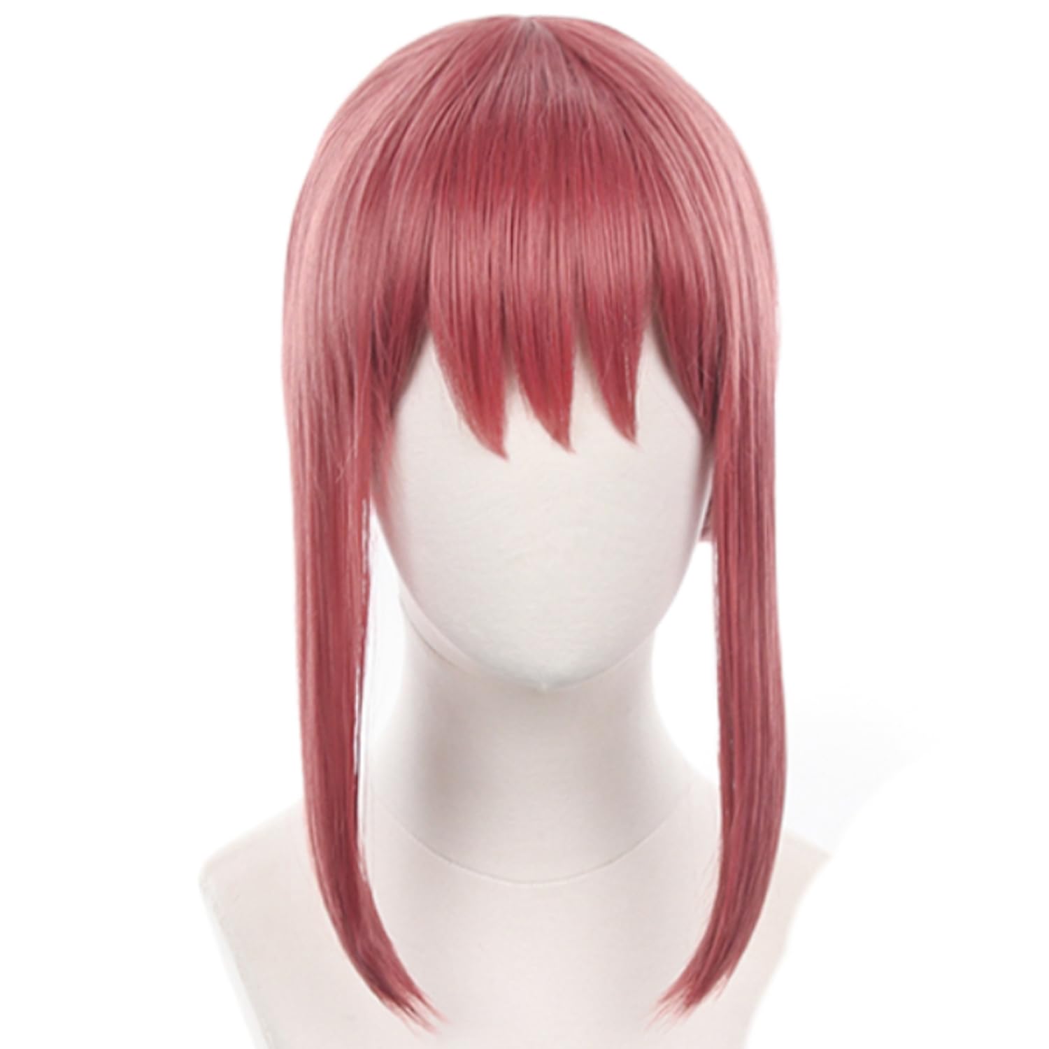 Makima Cosplay Wig for Chainsaw Man, Pink Long Hair Wig Anime Straight ...