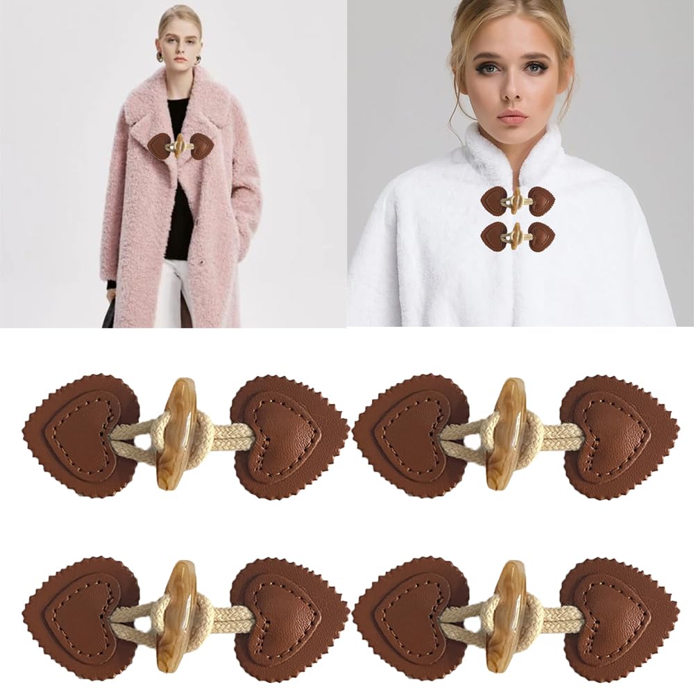Vintage Jacket Hardware Leather Horn Toggle Buttons - Vintage Style ...