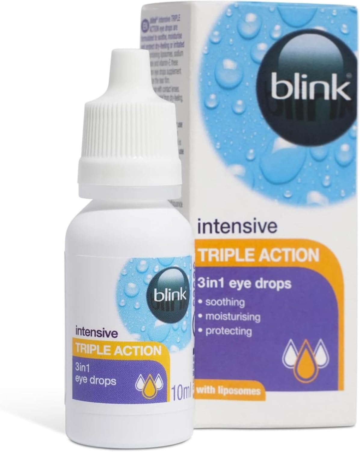 Blink Intensive Triple Action Eye Drops for Dry, Tired & Irritated Eyes - Refreshing ...