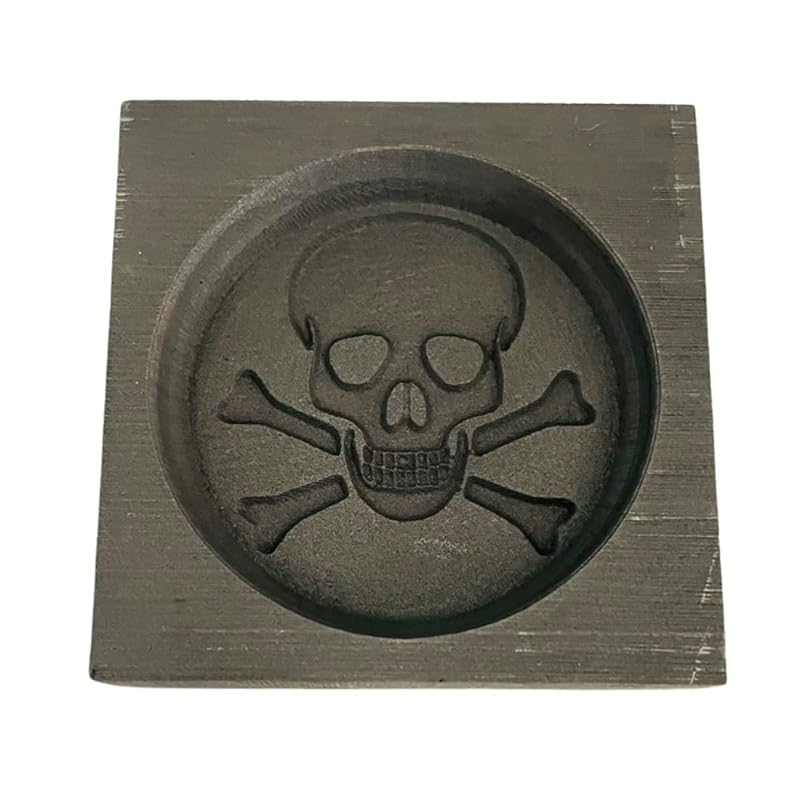 Amazon.com: Skull & Crossbones Graphite Coin Mold : Handmade Products
