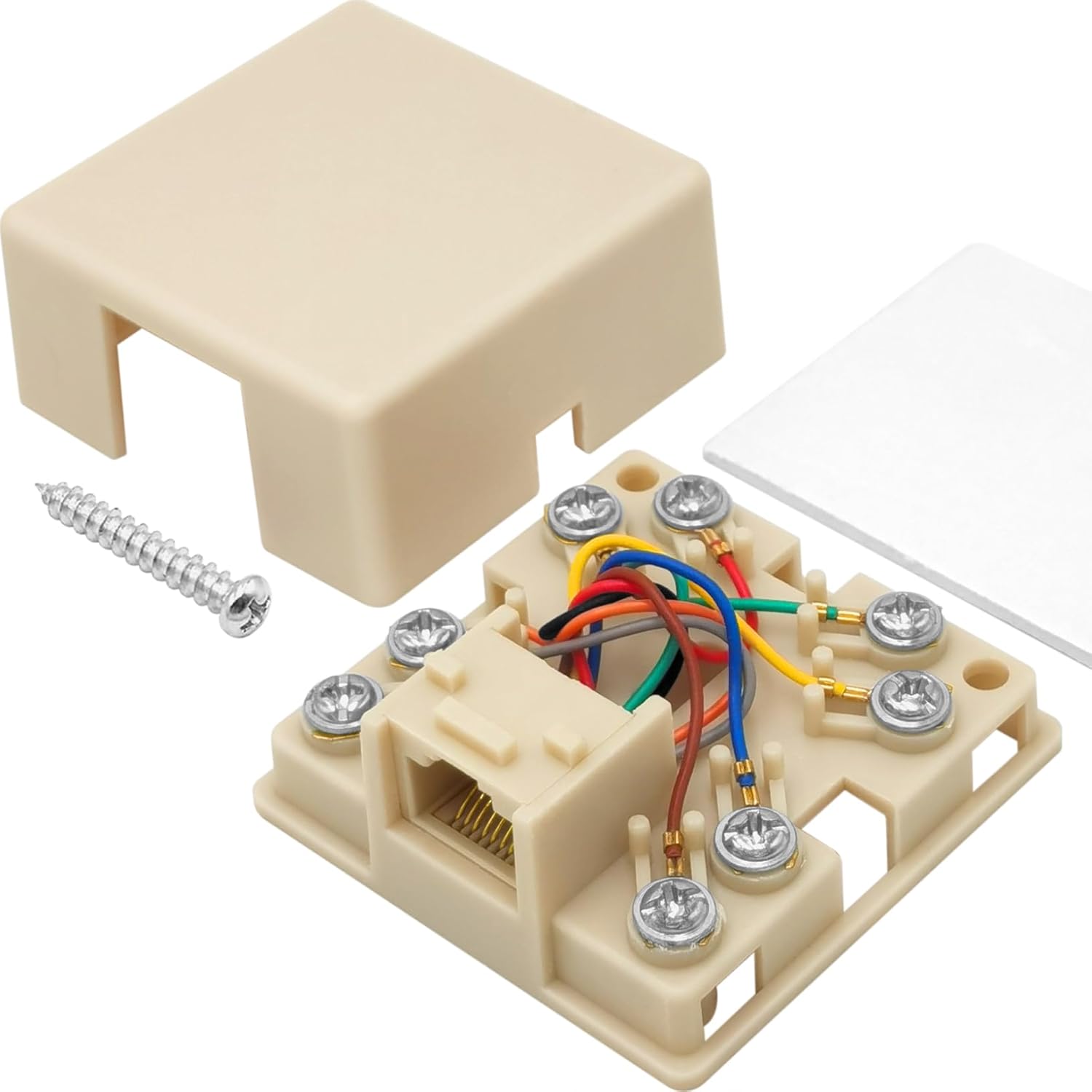 Amazon.com: NECABLES RJ31X Phone Jack Telephone Terminal Block with ...