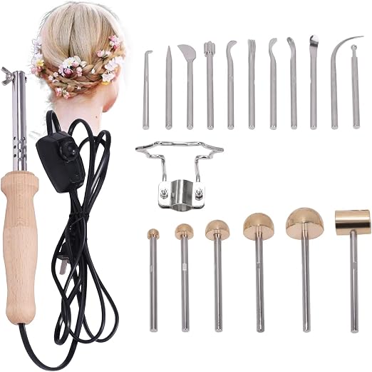 Amazon.com: HMWOKPOT DIY Cloth Fabric Flower Making Tools Kit Electric ...
