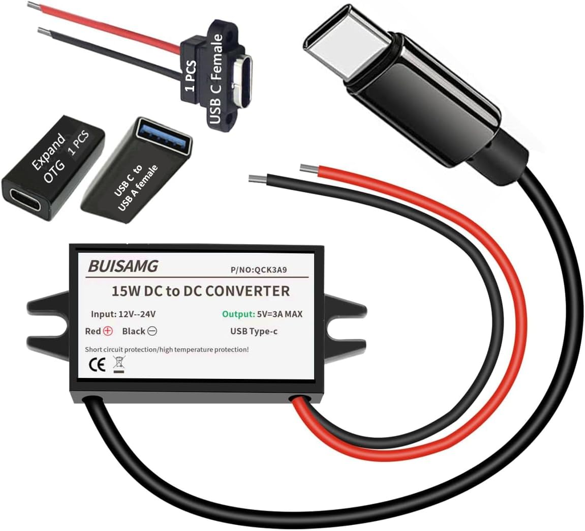 Amazon.com: XIITIA 2pcs USB Buck Boost Converter 3.5V-12V to 1.2V-24V ...