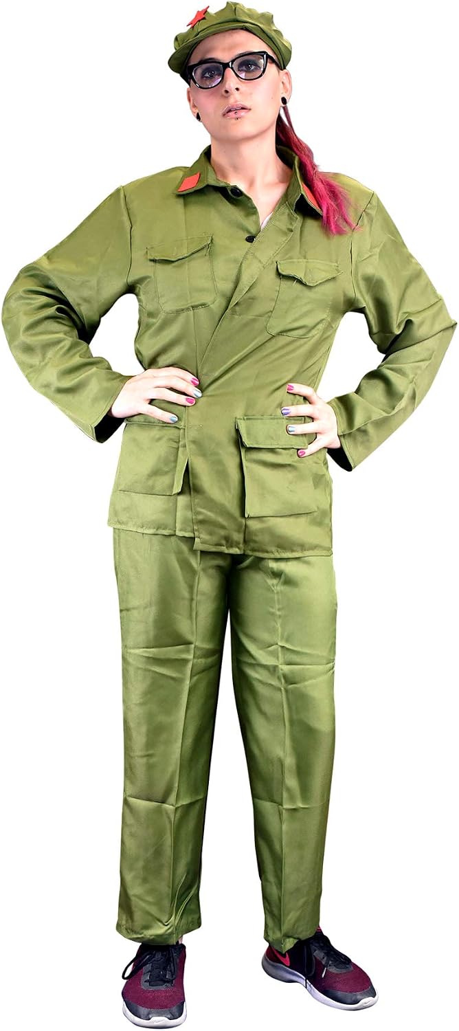 Amazon.com: Chinese Chairman Mao Zedong Communist Red Army Uniform for ...