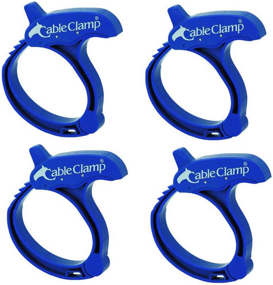 4x Small Cable Clamp Cable Tidy Quick Connect Quick Release Cable ...