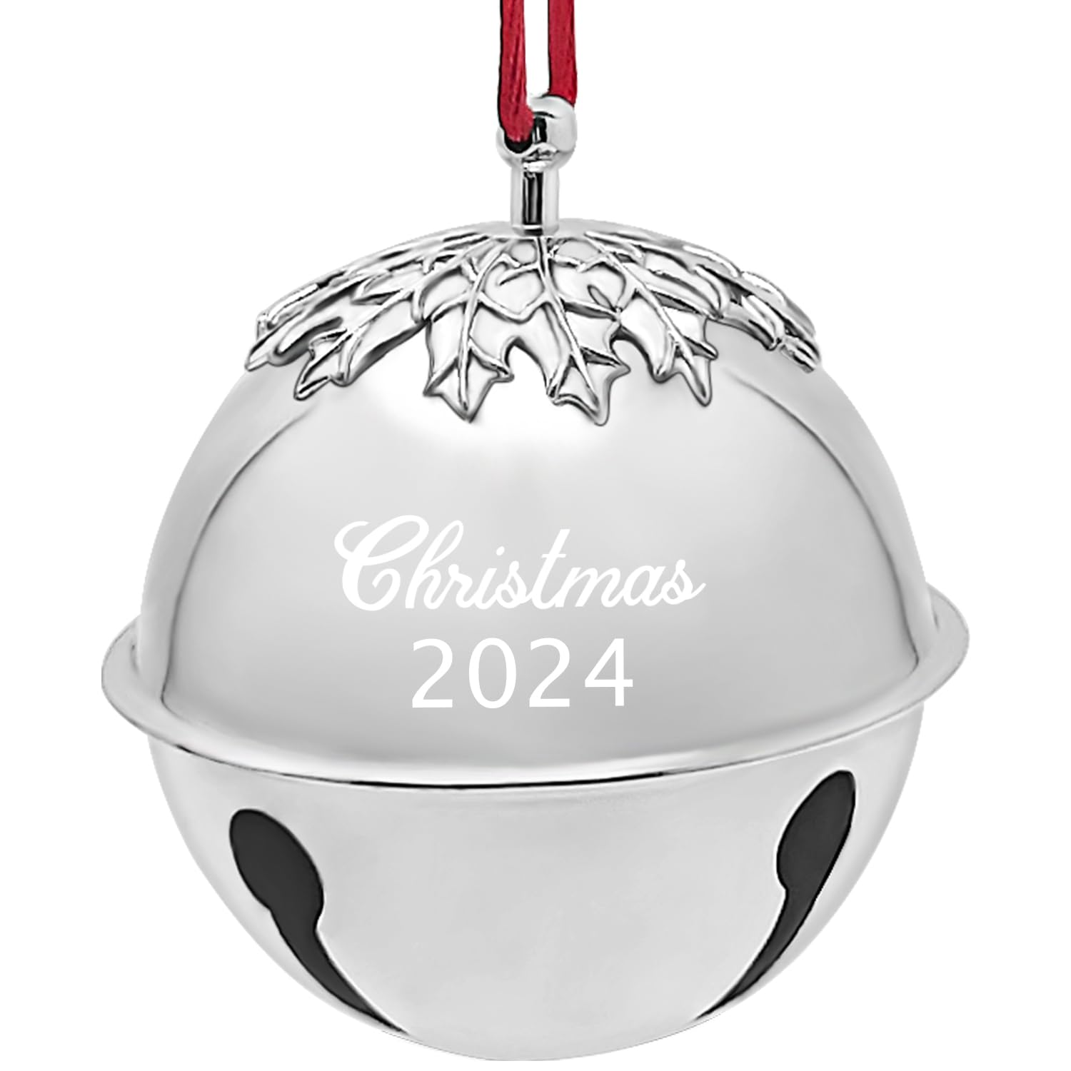 Engraved Silver Bell Christmas Ornaments Reed Barton Sterling Silver