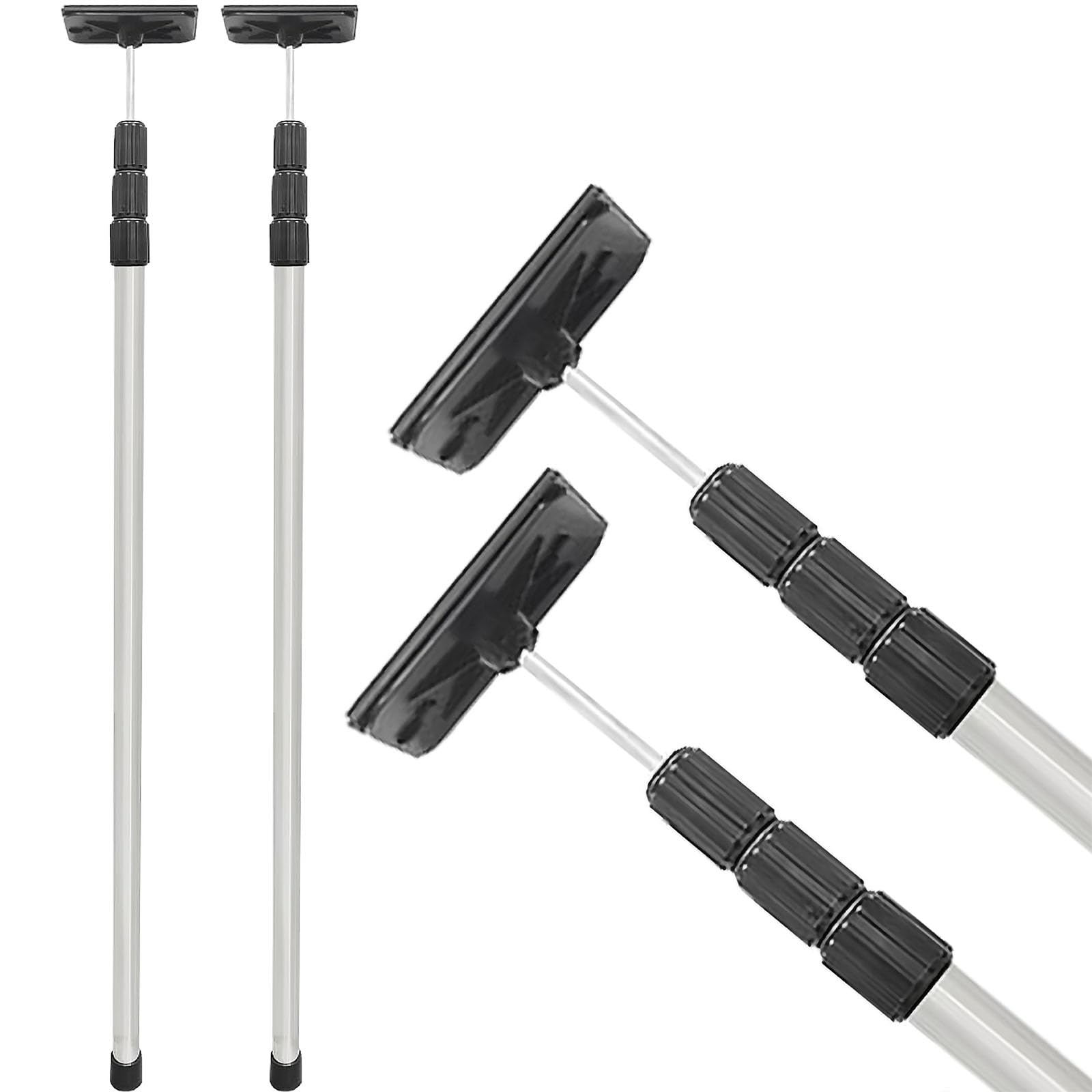 Snapklik.com : 10FT Dust Barrier Poles 2 Pack, Stainless Steel ...
