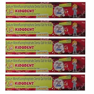Buy Kidodent Dental Gel for Kids - 75 gm, Pack Of 5 Online at Low ...