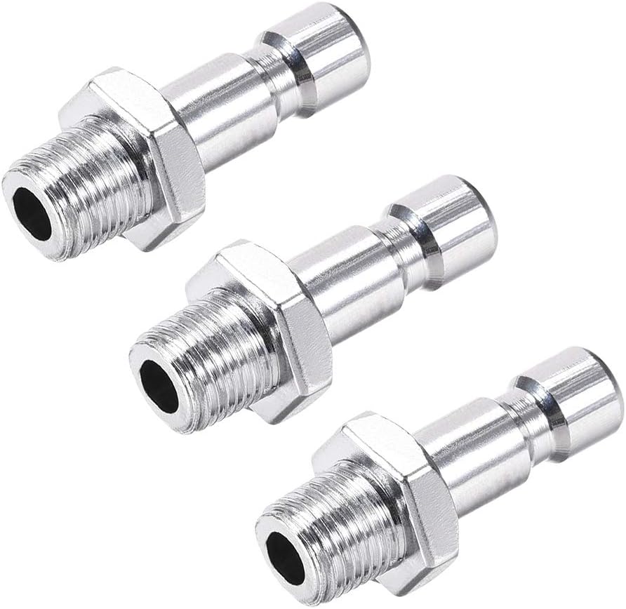 Amazon.com: uxcell Mini Air Hose Male Coupler 10PM G1/8 Disconnect ...